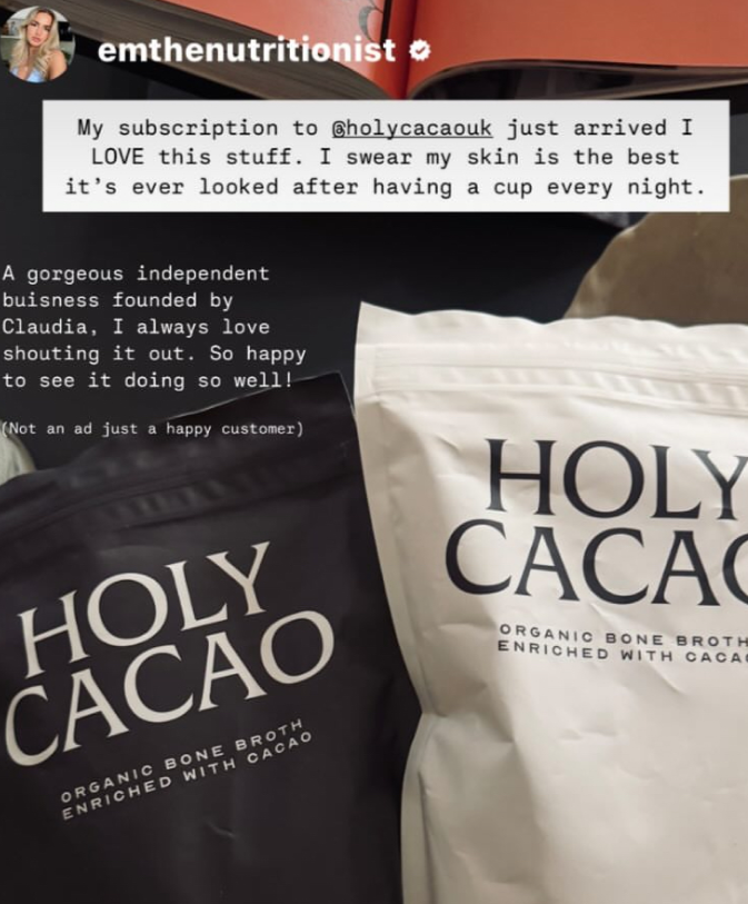 HOLY CACAO - Bone Broth Cacao Brews